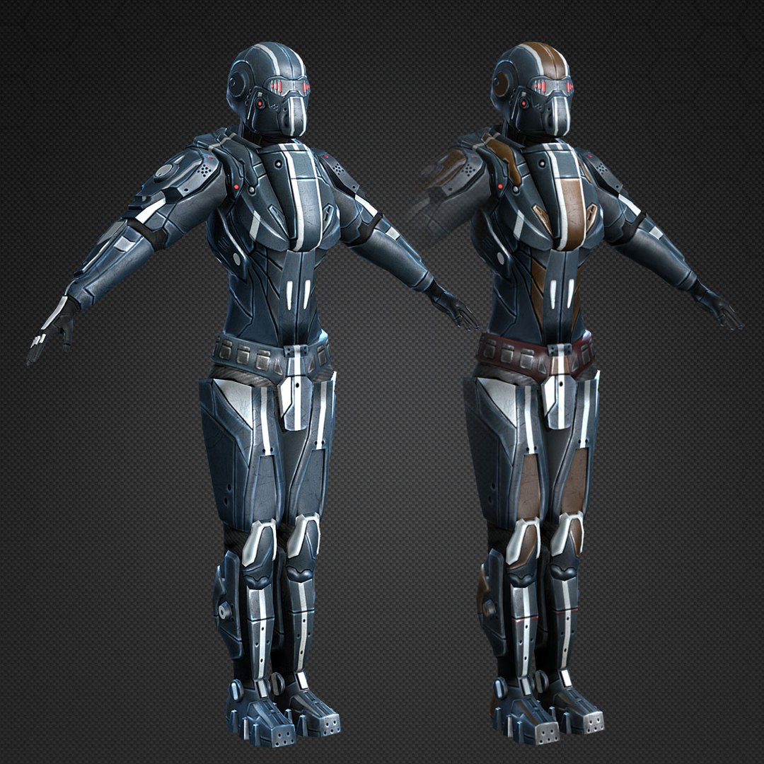 3d - Armor Female Model