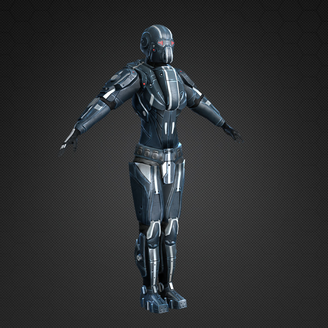 3d - Armor Female Model