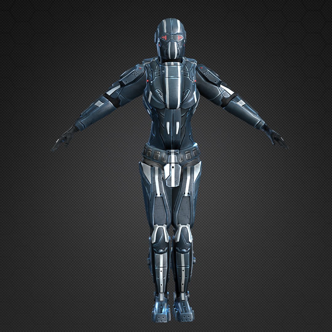 3d - Armor Female Model
