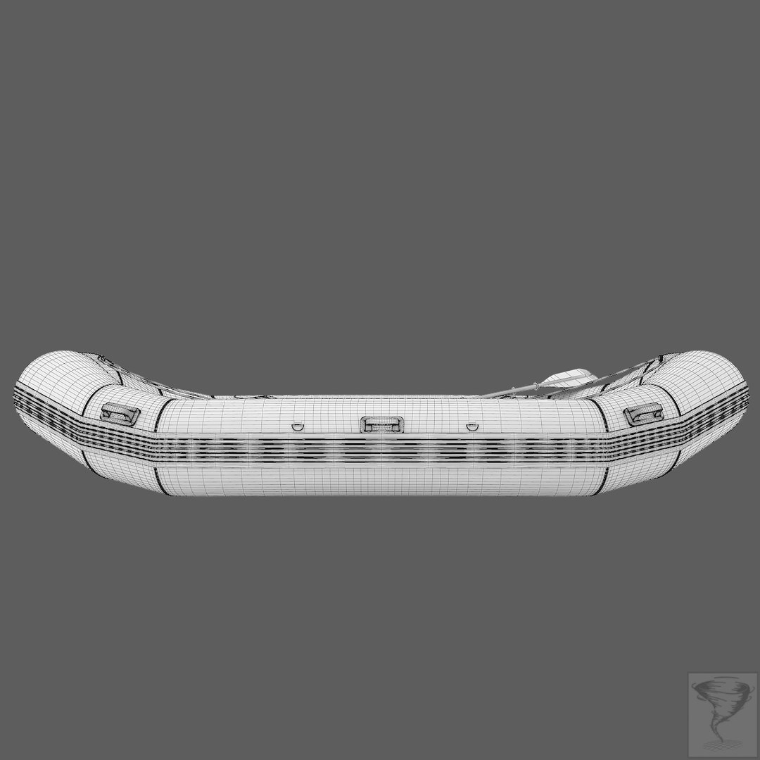 Rafting Boat - 2 3d Model