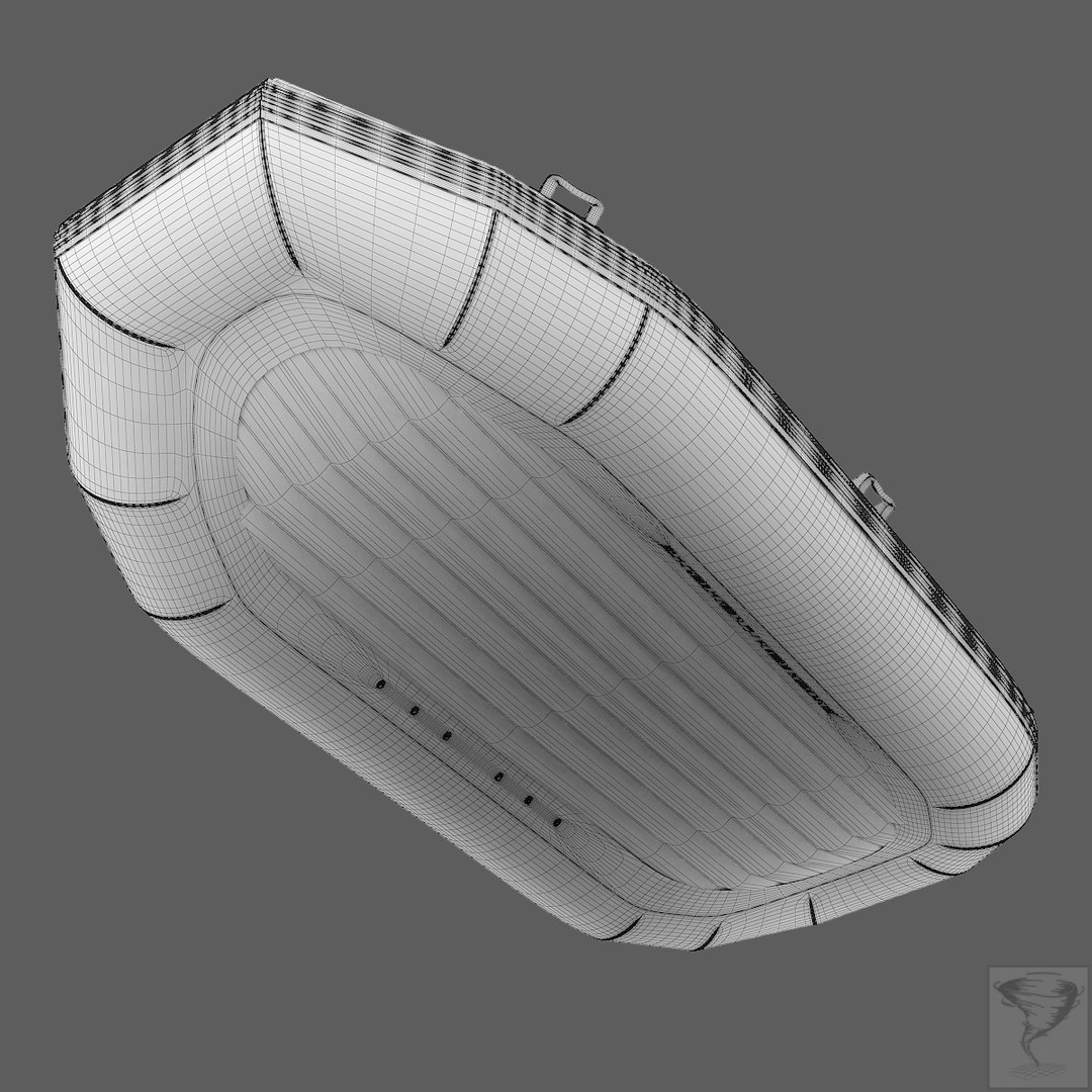 Rafting Boat - 2 3d Model