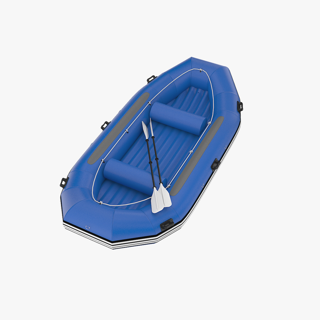 Rafting Boat - 2 3d Model