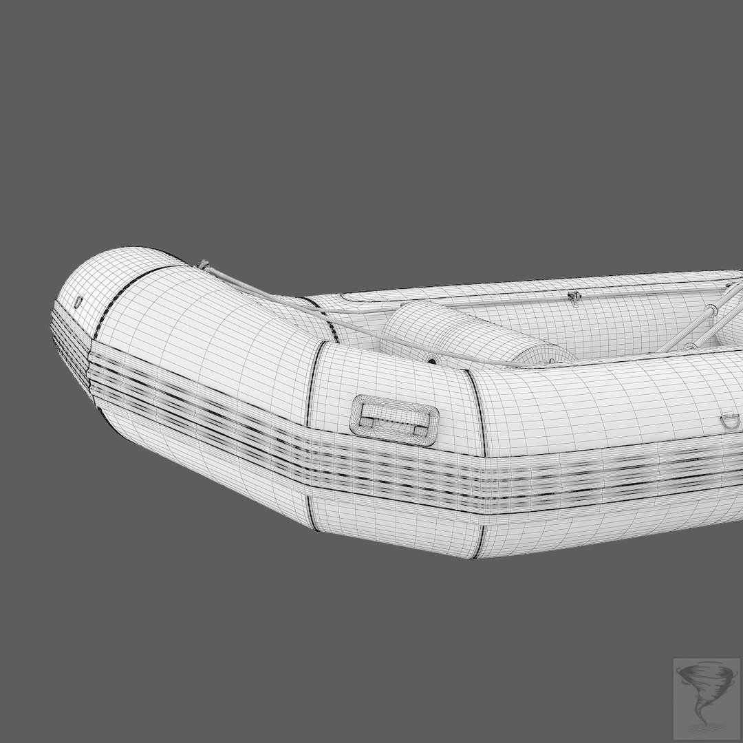 Rafting Boat - 2 3d Model
