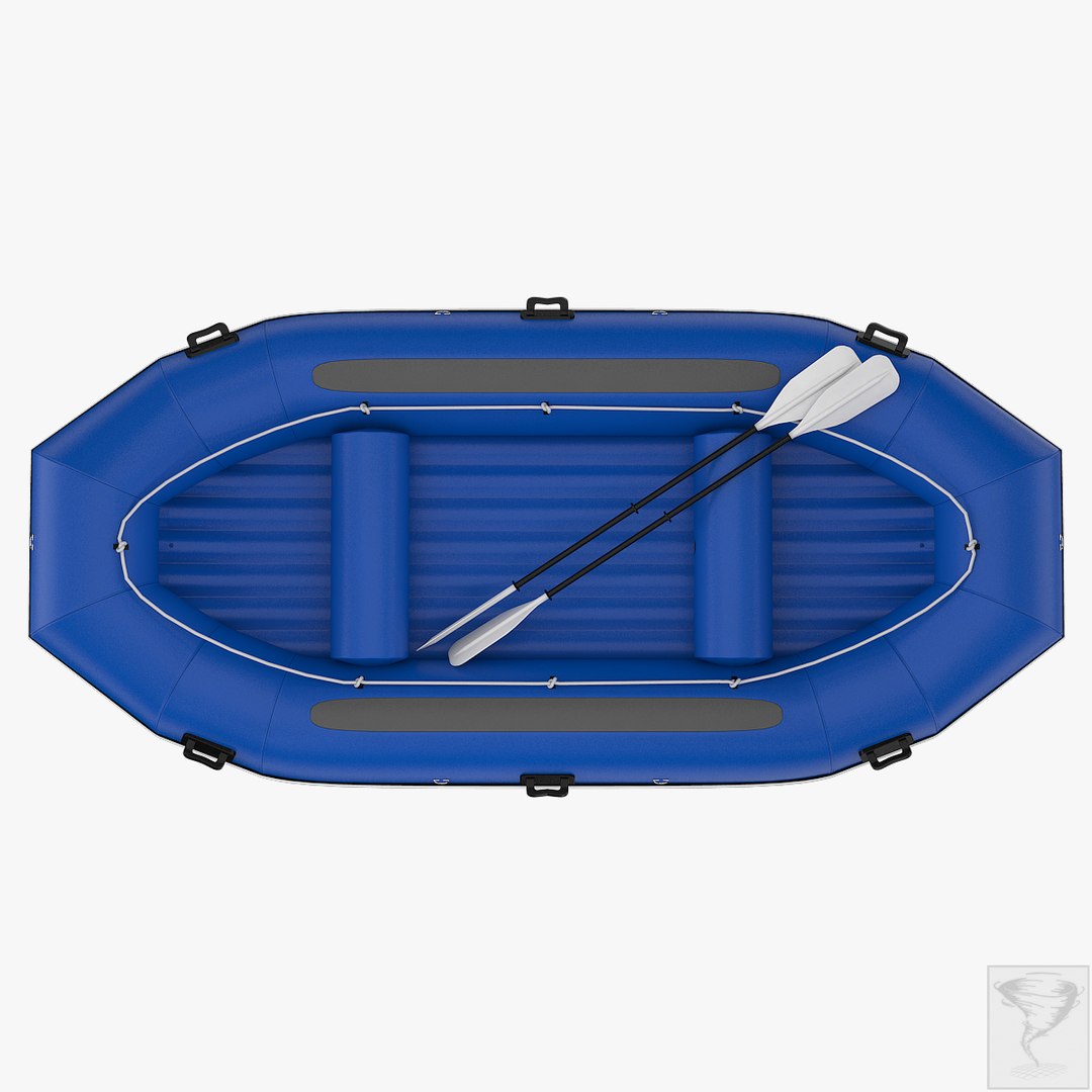 Rafting Boat - 2 3d Model