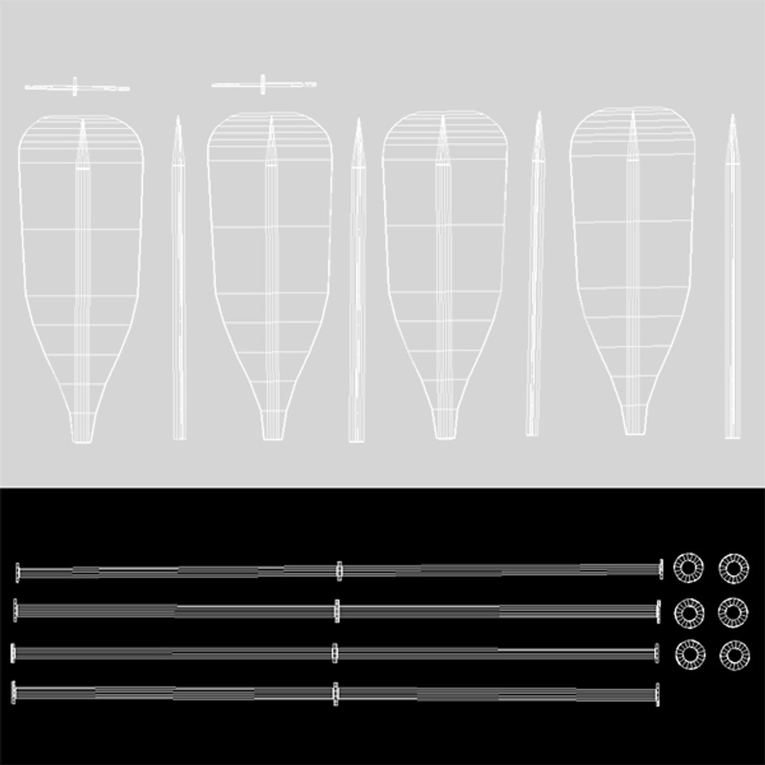 Rafting Boat - 2 3d Model