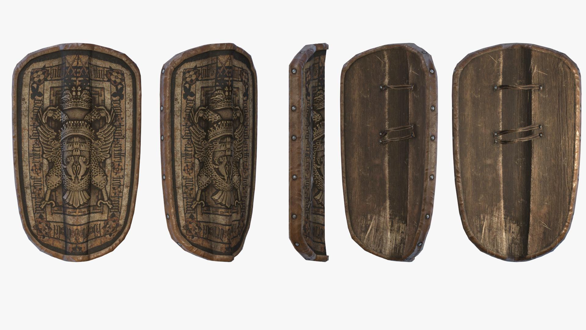 Fantasy Shield RPG Aspis Buckler Heater Hoplite Kite Lenticular Parma ...