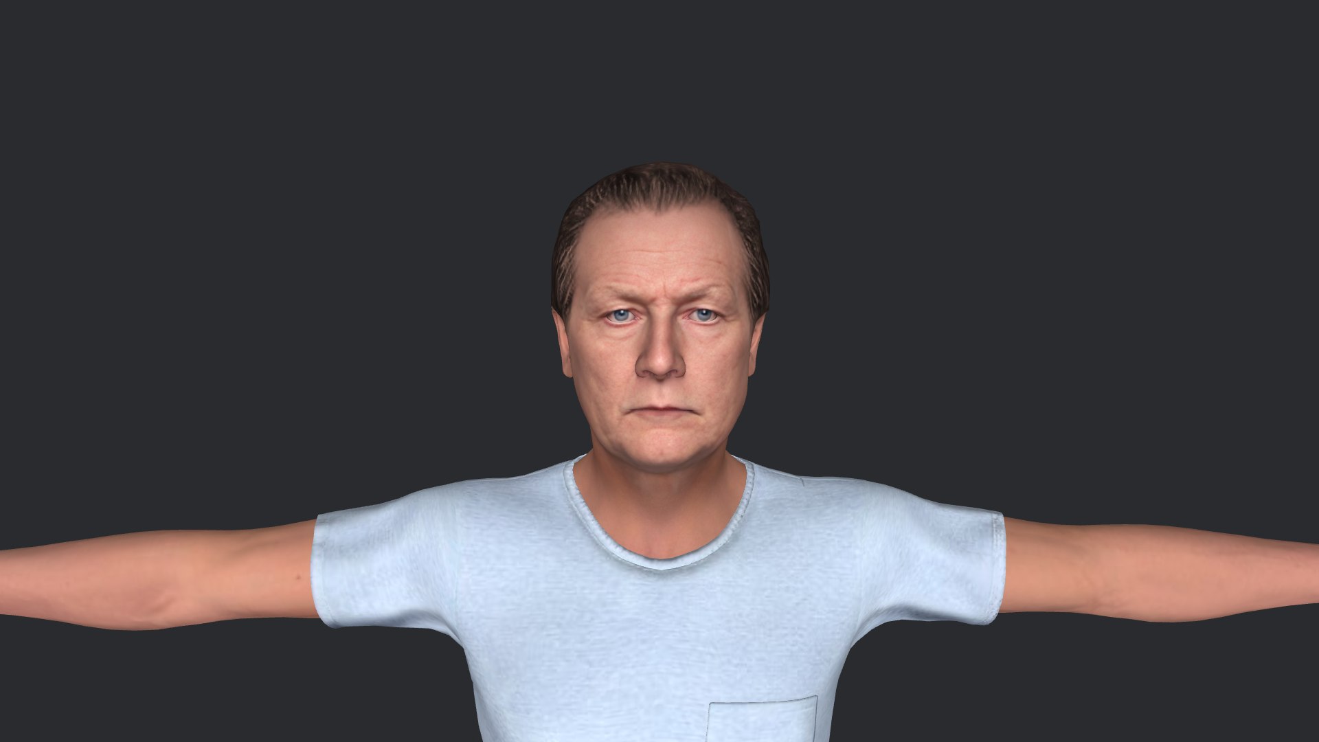 3D Robert Patrick Hyper Realistic Full Body Fully Rigged 3D Character ...