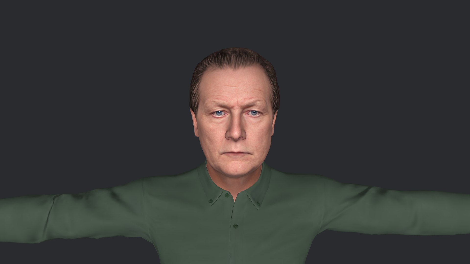 3D Robert Patrick Hyper Realistic Full Body Fully Rigged 3D Character ...