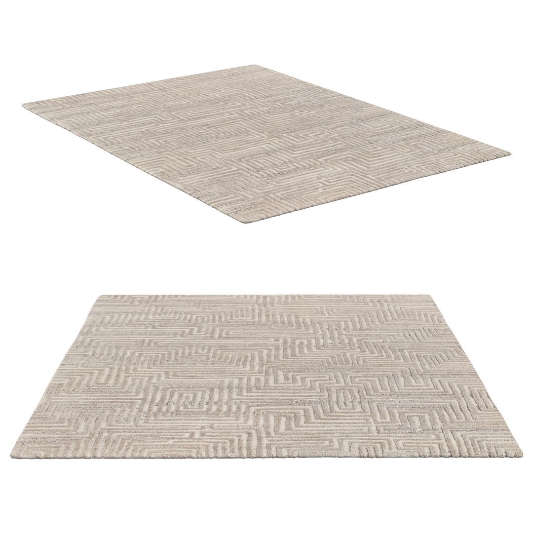 3D NAVI HAND-KNOTTED SILK And LINEN RUG Model - TurboSquid 1962410