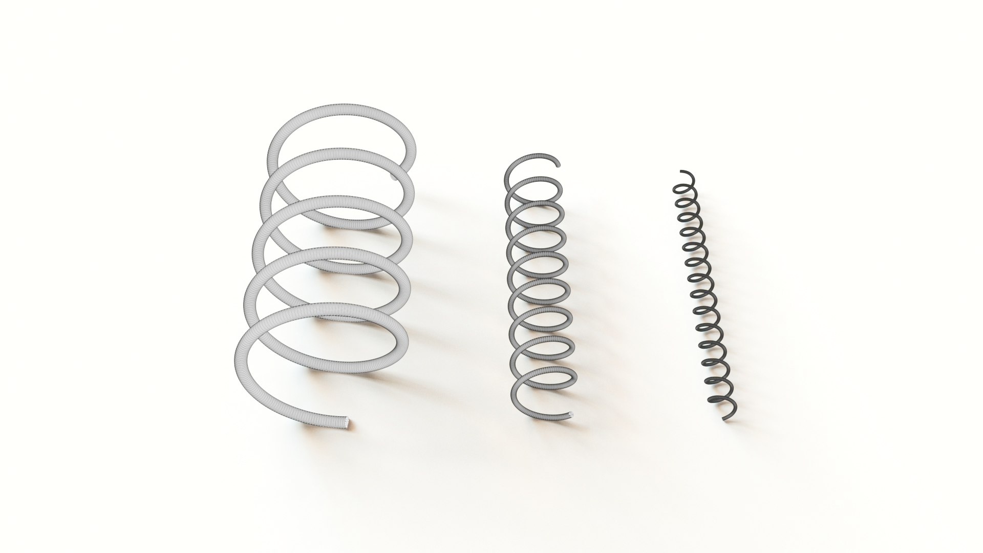 Springs - Small Medium Large - 3D Asset 3D Model - TurboSquid 1888597