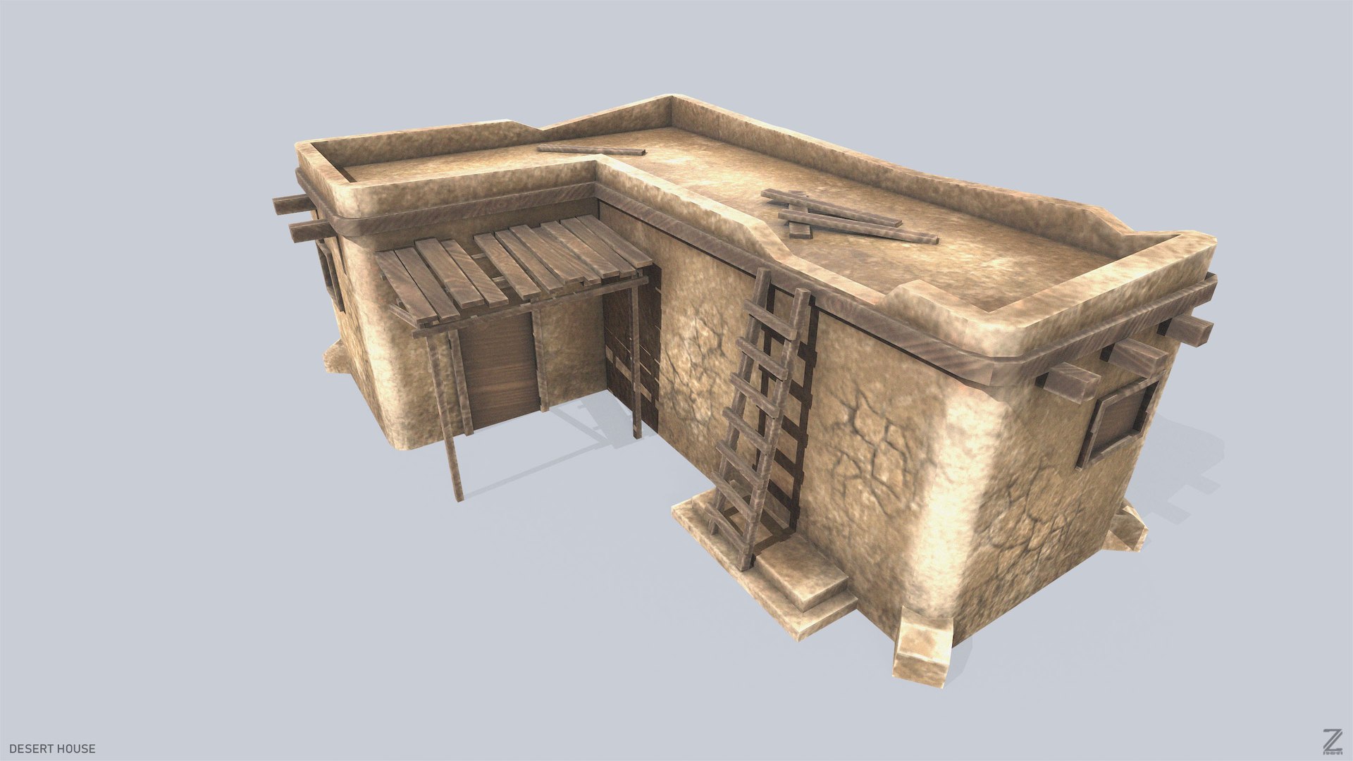 Desert House 3D Model - TurboSquid 2384504