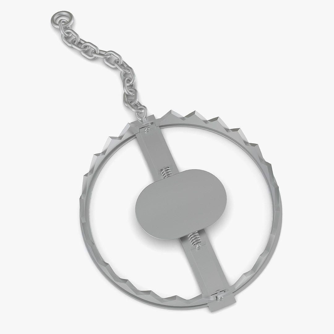 Sharp Metal Bear Trap 3d Model