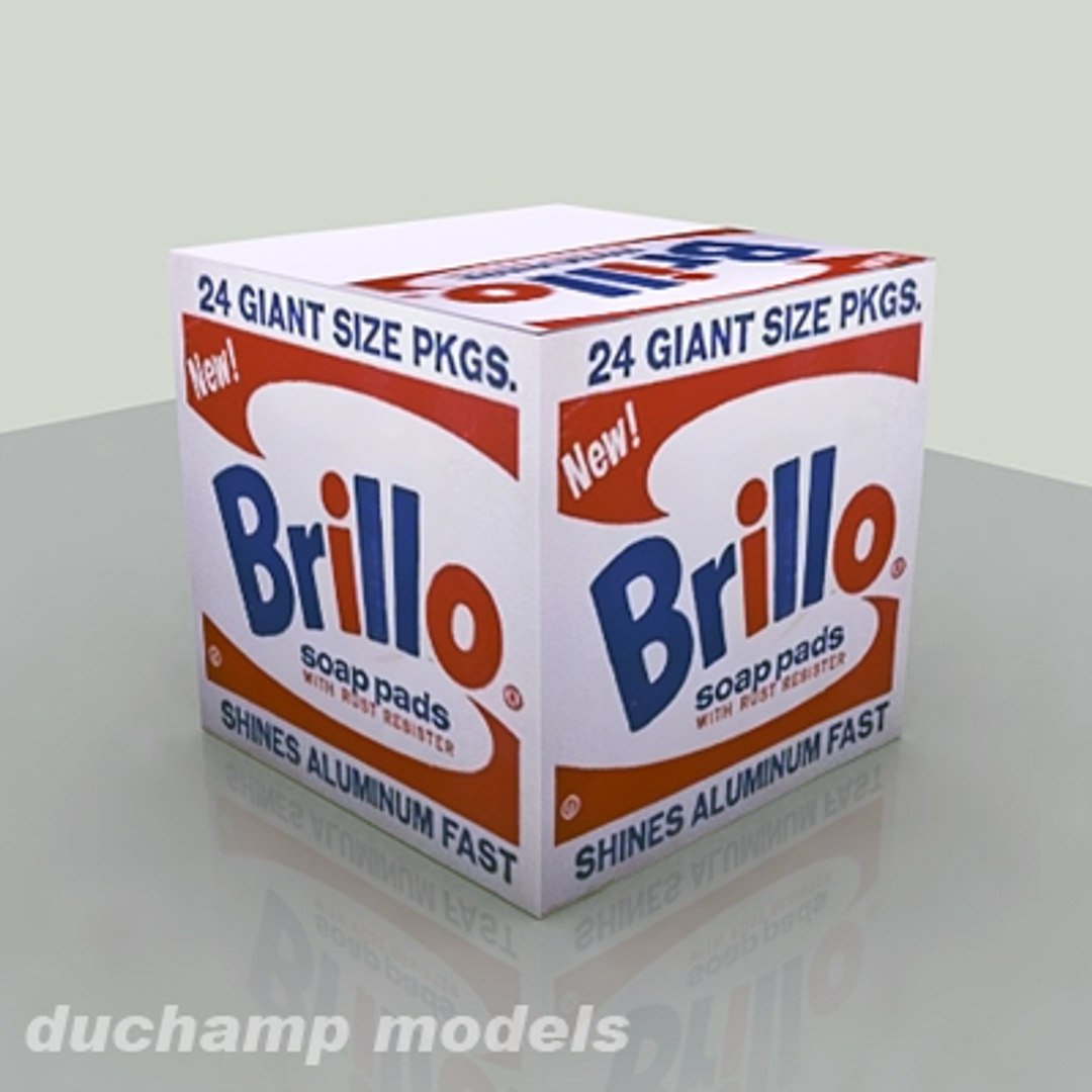 3d Model Of Andy Brillo Box
