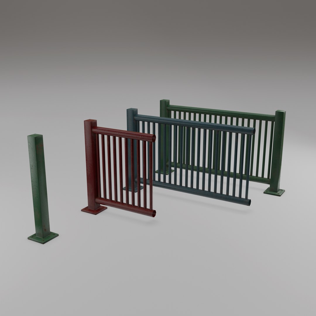 3D Harbor Railing Ready - Model - TurboSquid 1349970