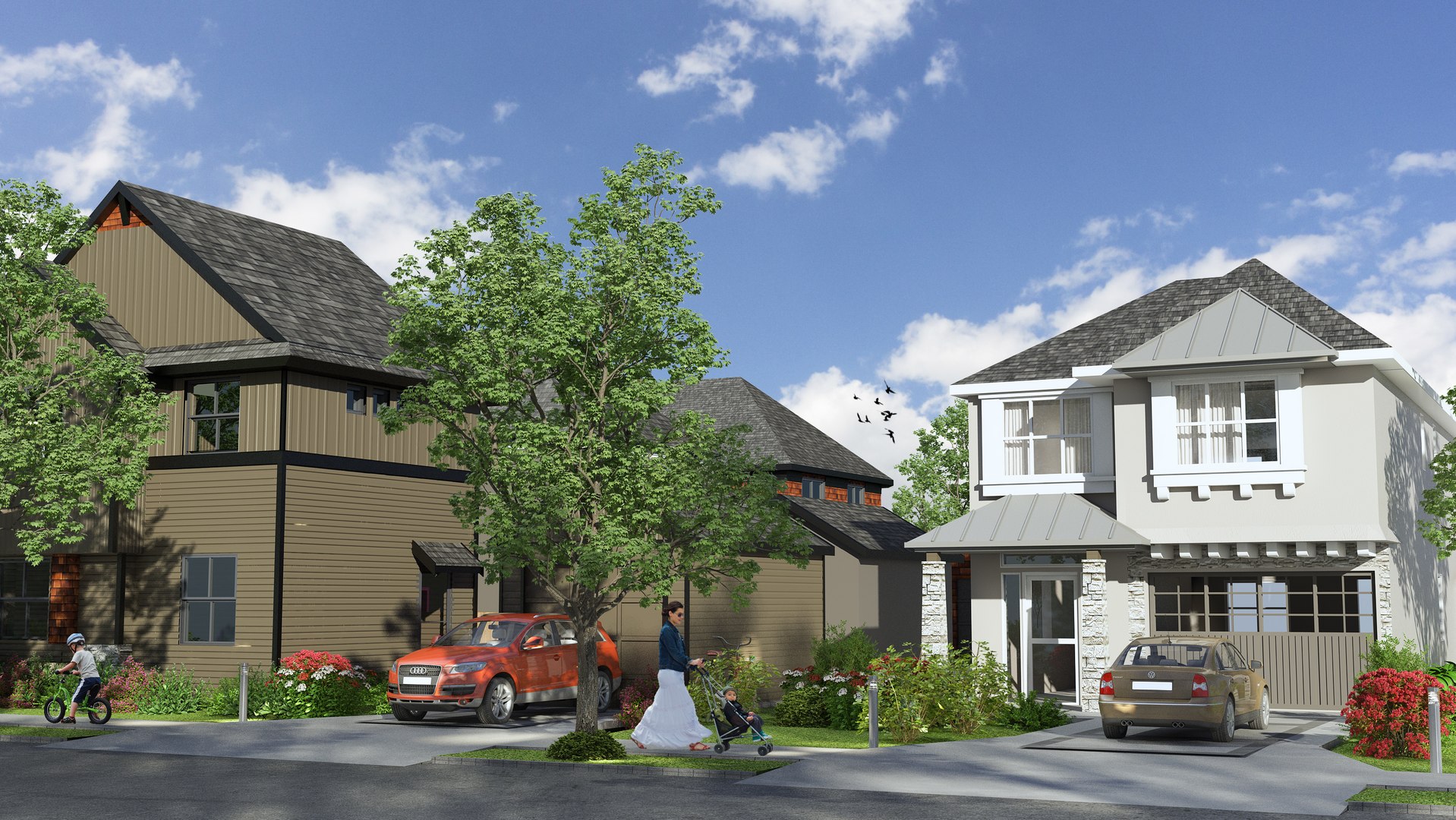 3D Model Realistic Neighborhood - TurboSquid 1494057