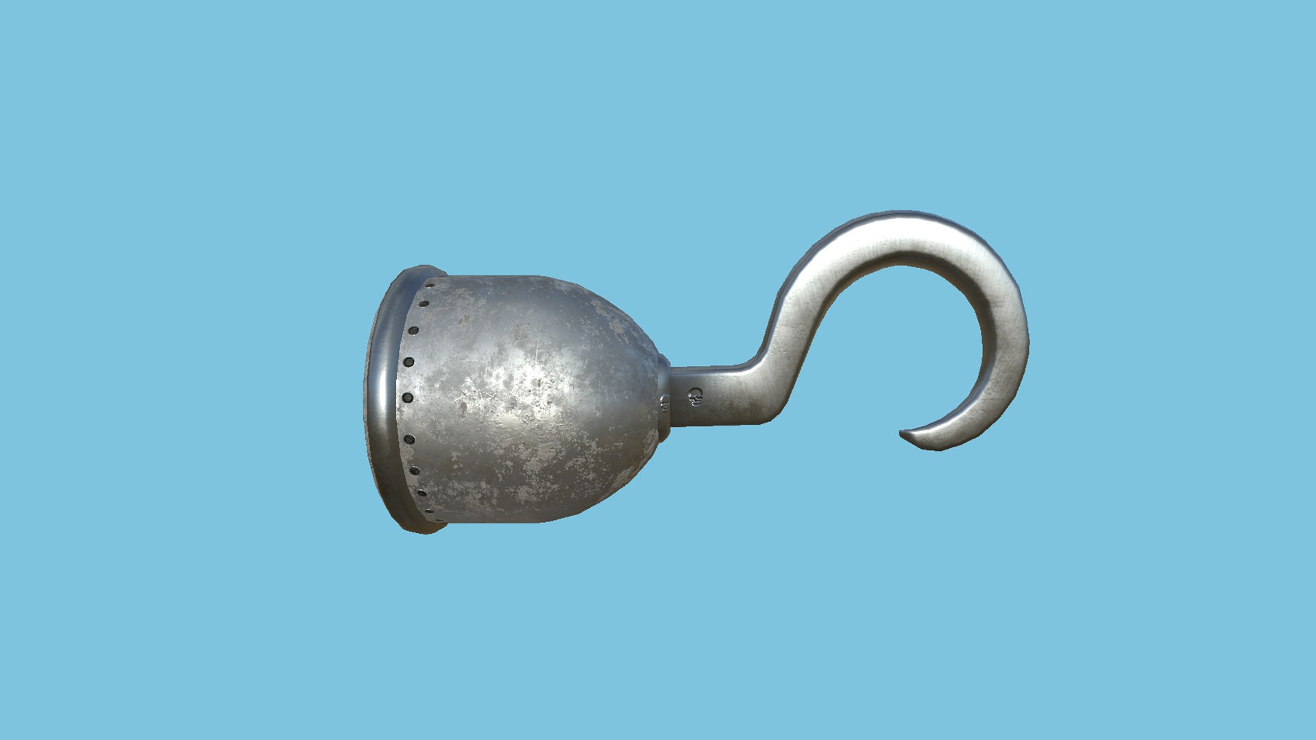 3D Pirate Hook A3 - Steel - Character Design Fashion - TurboSquid 1743381