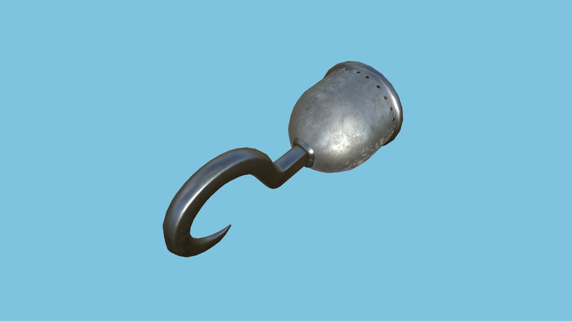 3D Pirate Hook A3 - Steel - Character Design Fashion - TurboSquid 1743381