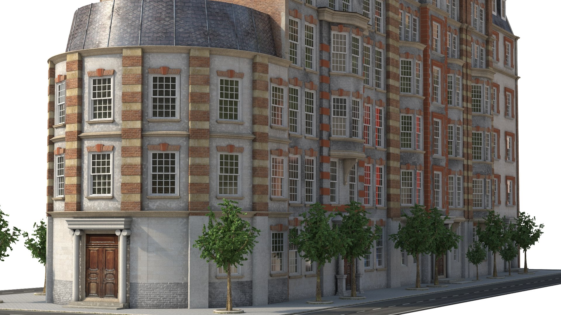 London Street 3D Model - TurboSquid 1176375