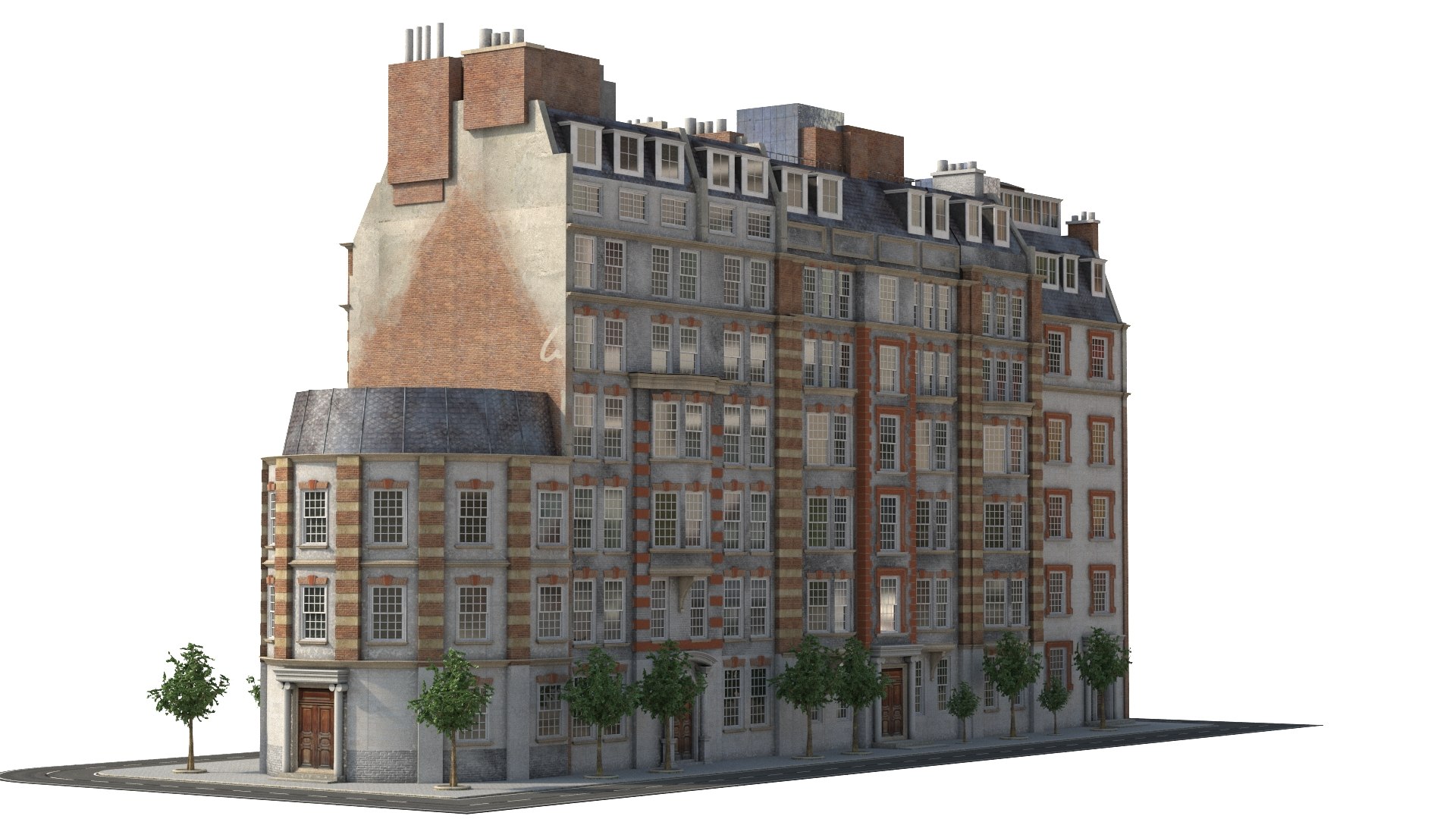 London Street 3D Model - TurboSquid 1176375