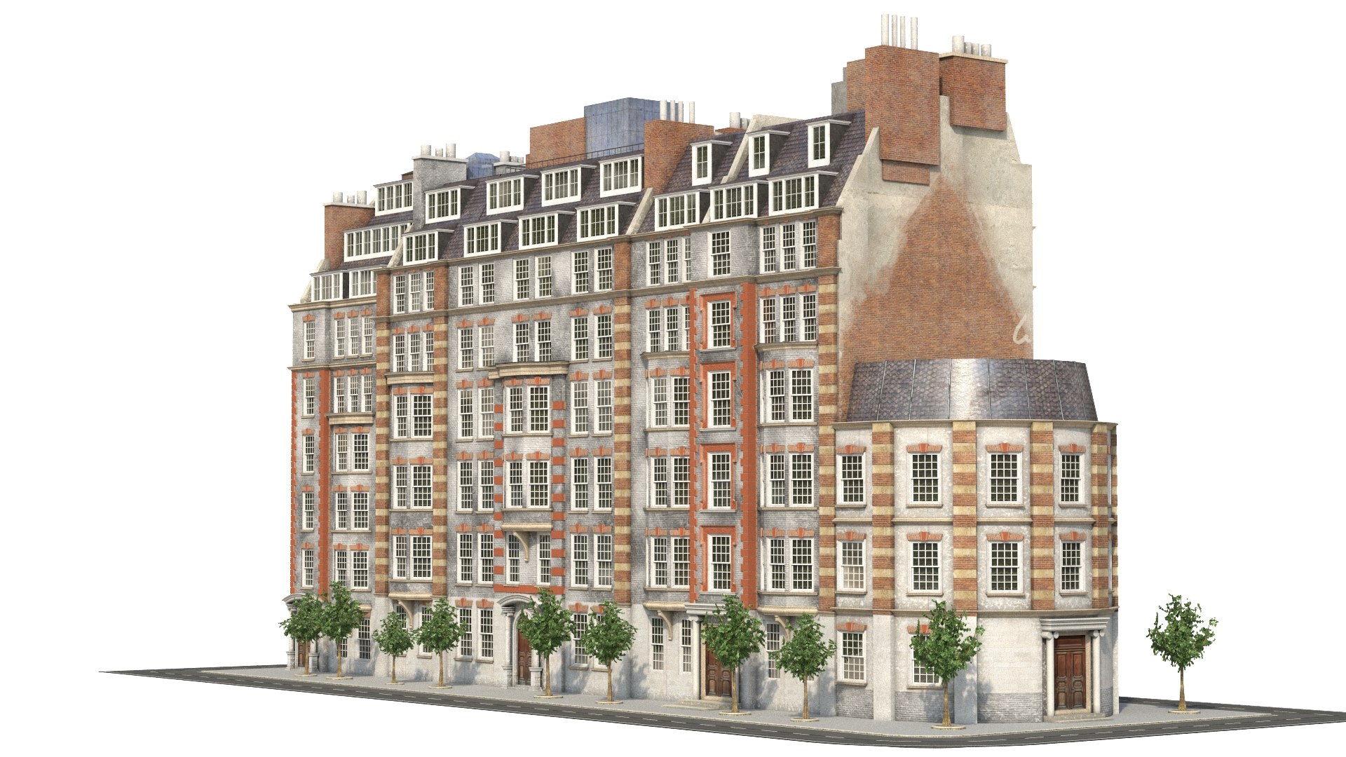 London Street 3D Model - TurboSquid 1176375