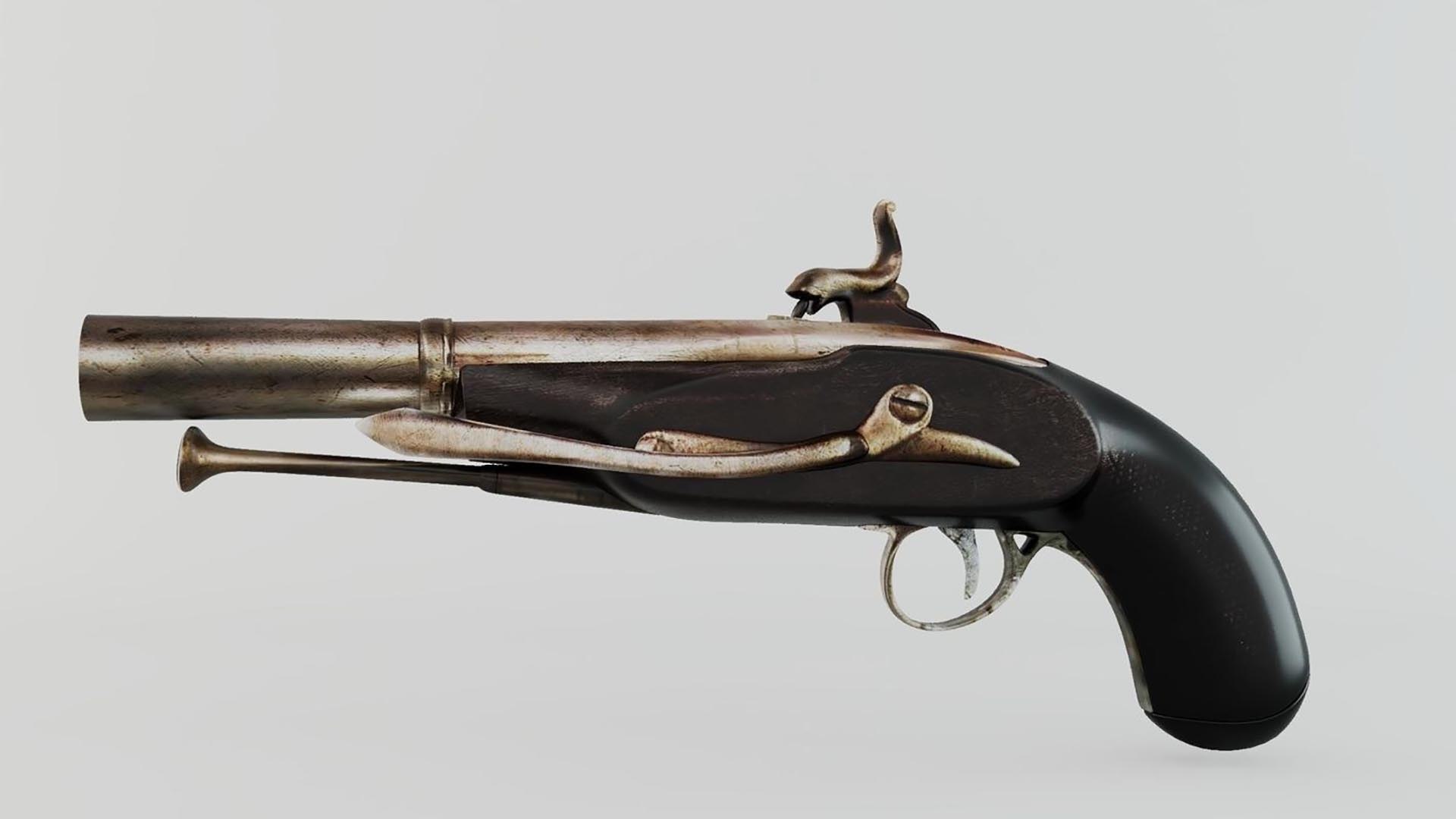 3D OLD GUN 3ds max - TurboSquid 1777914