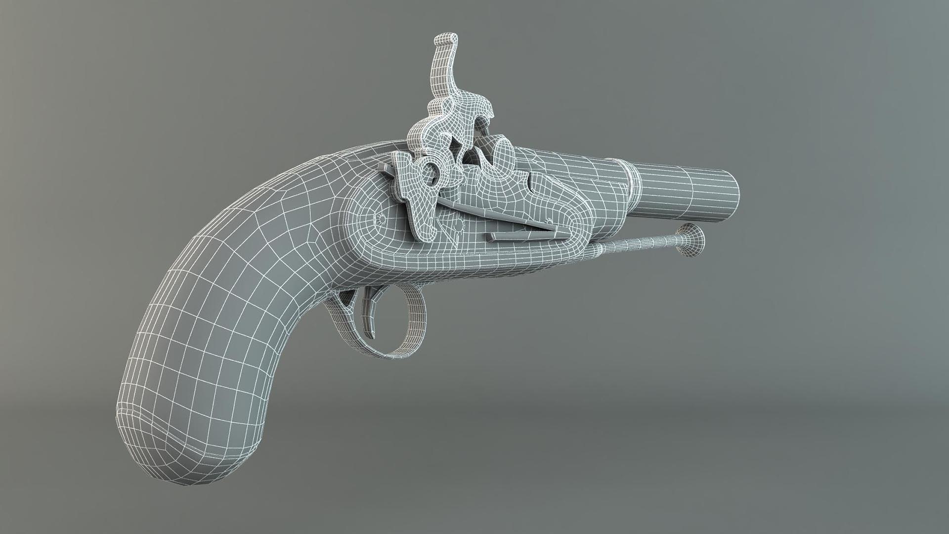 3D OLD GUN 3ds max - TurboSquid 1777914