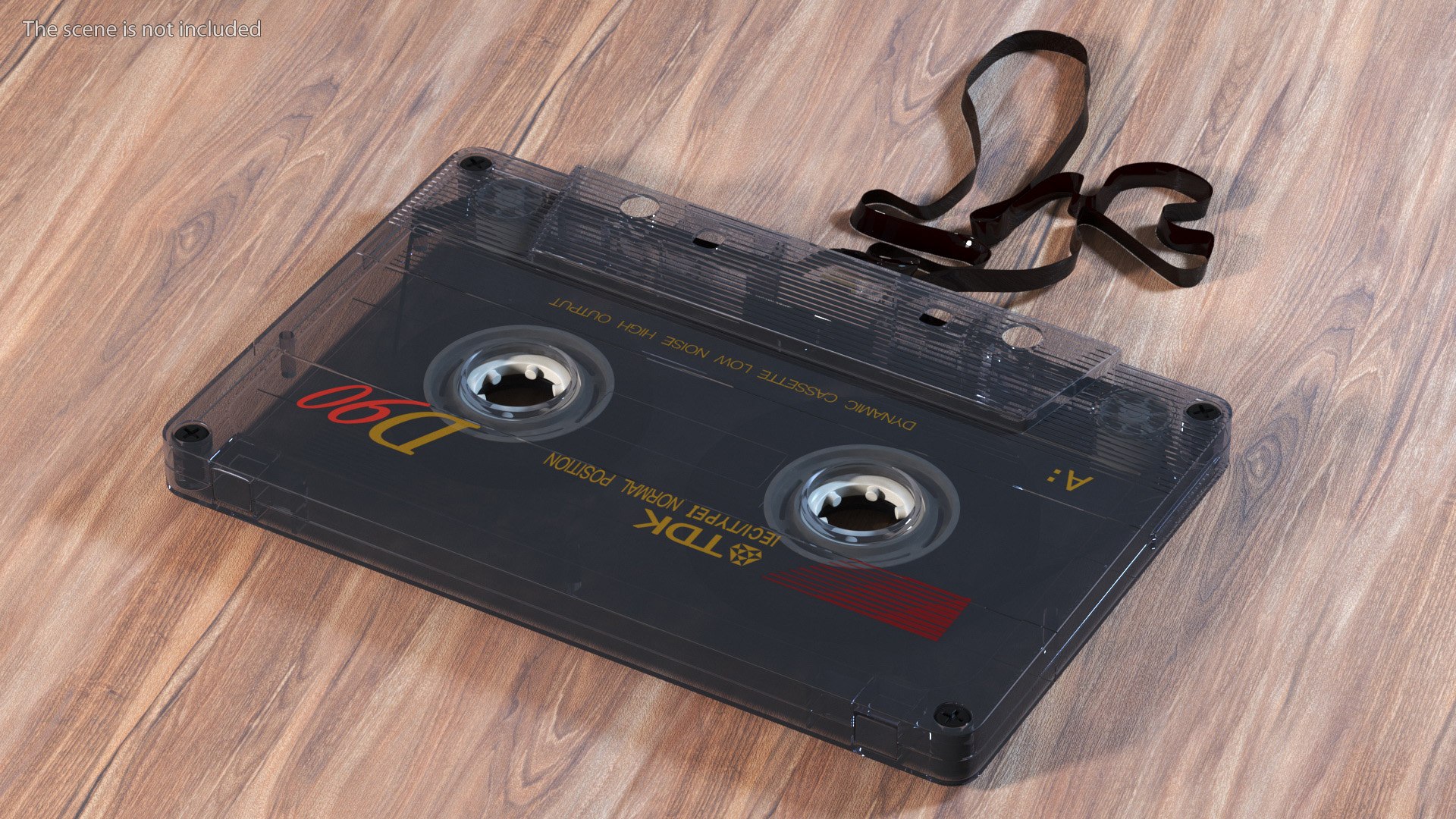 Old Audio Cassette With Unwound Film Model - TurboSquid 2016252
