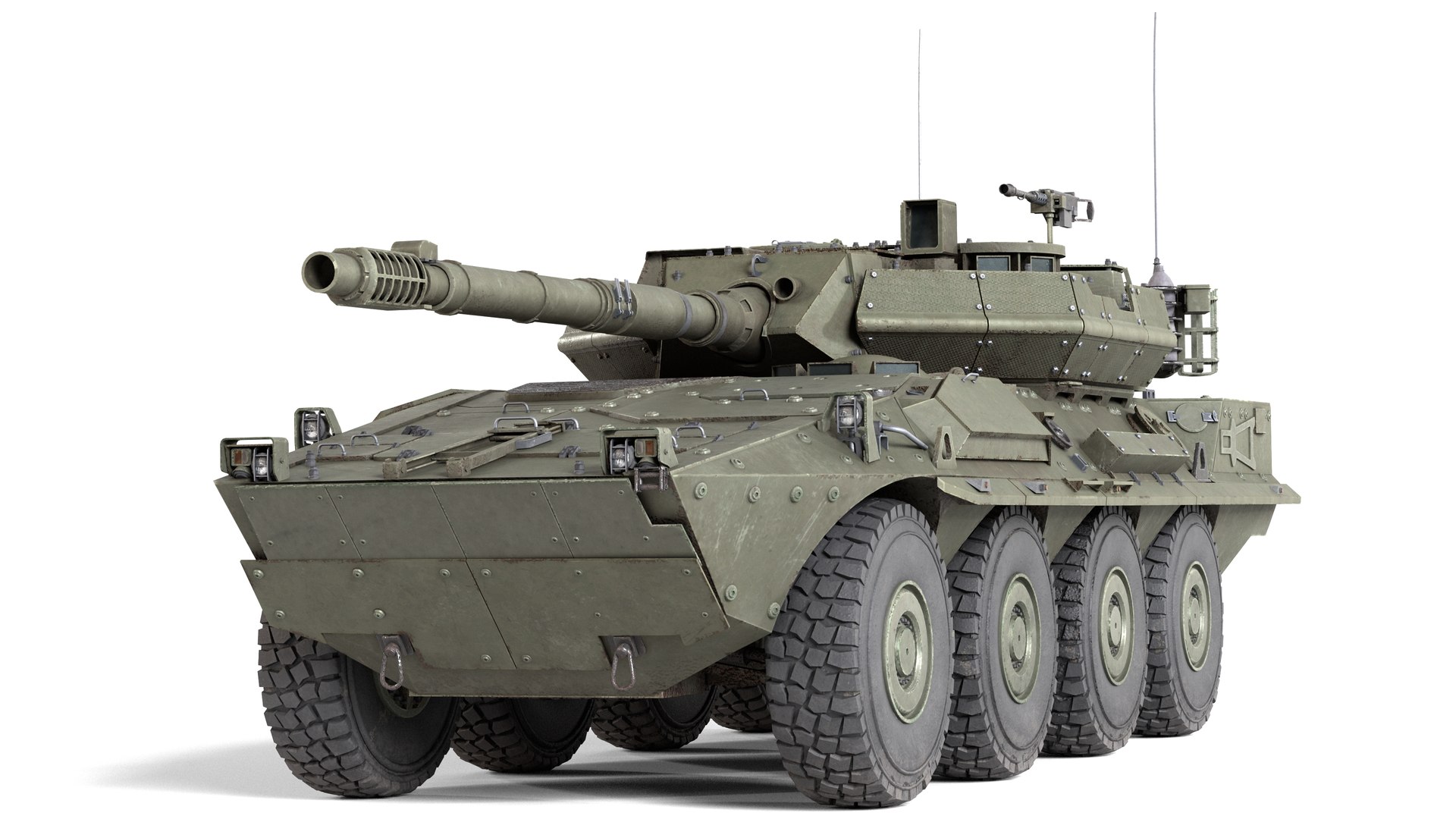 B1 Centauro Wheeled Tank Destroyer 3D Model - TurboSquid 2257895