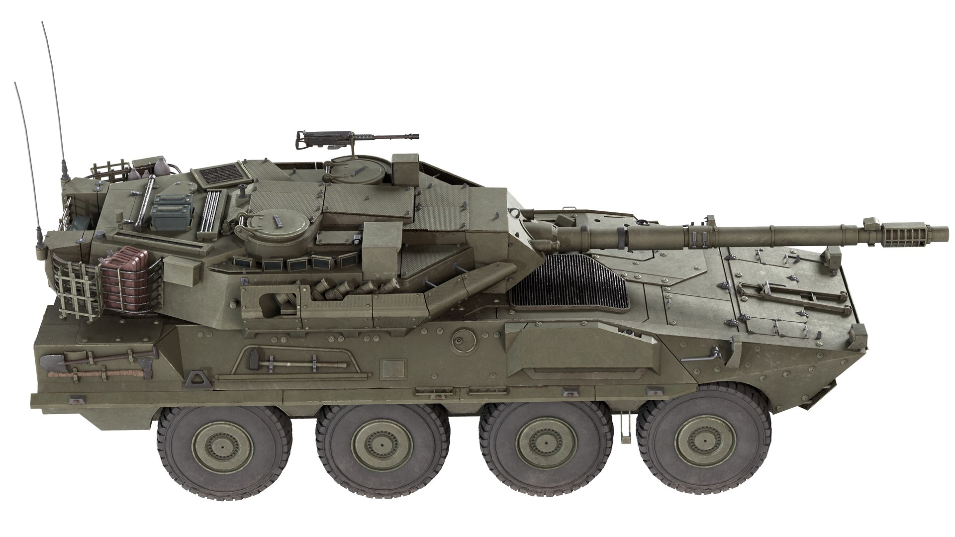 B1 Centauro Wheeled Tank Destroyer 3D Model - TurboSquid 2257895