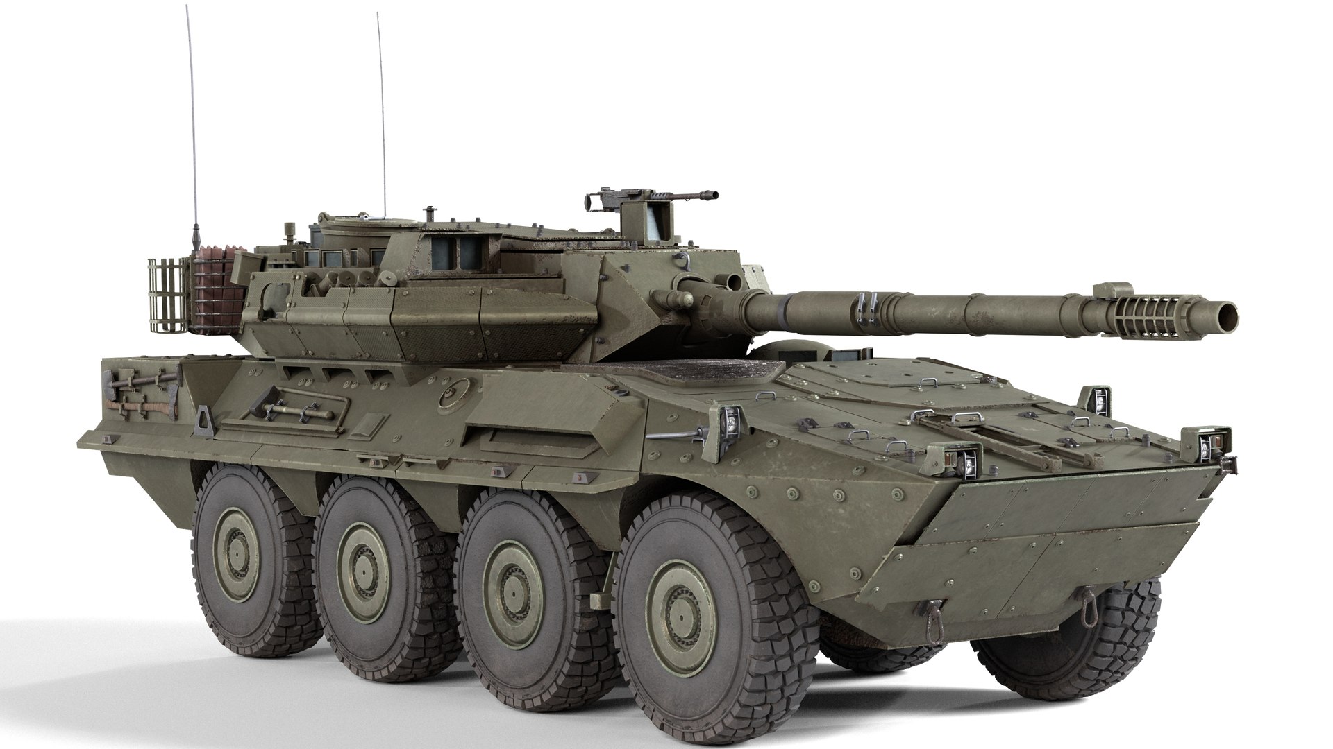 B1 Centauro Wheeled Tank Destroyer 3D Model - TurboSquid 2257895