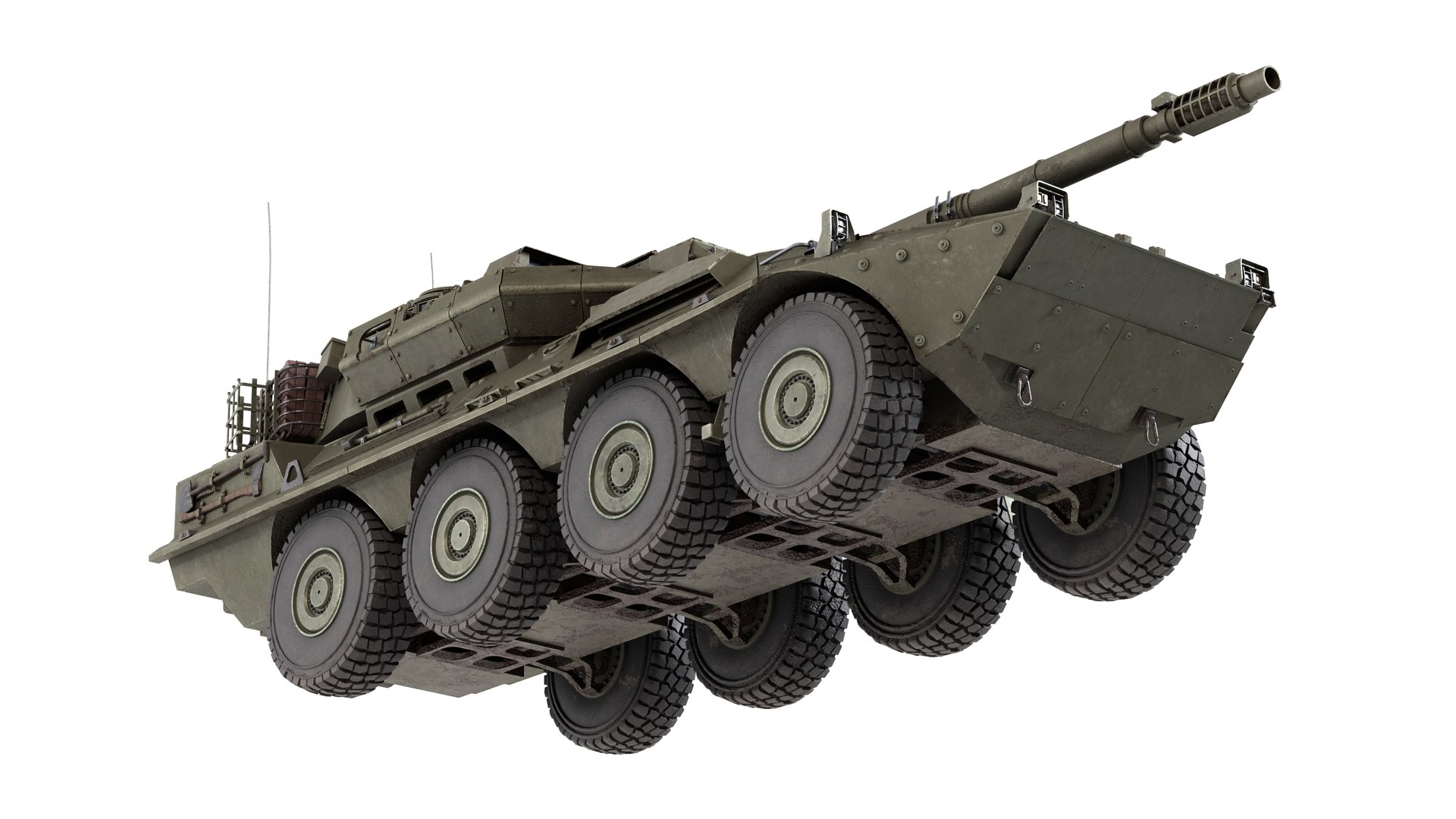 B1 Centauro Wheeled Tank Destroyer 3D Model - TurboSquid 2257895