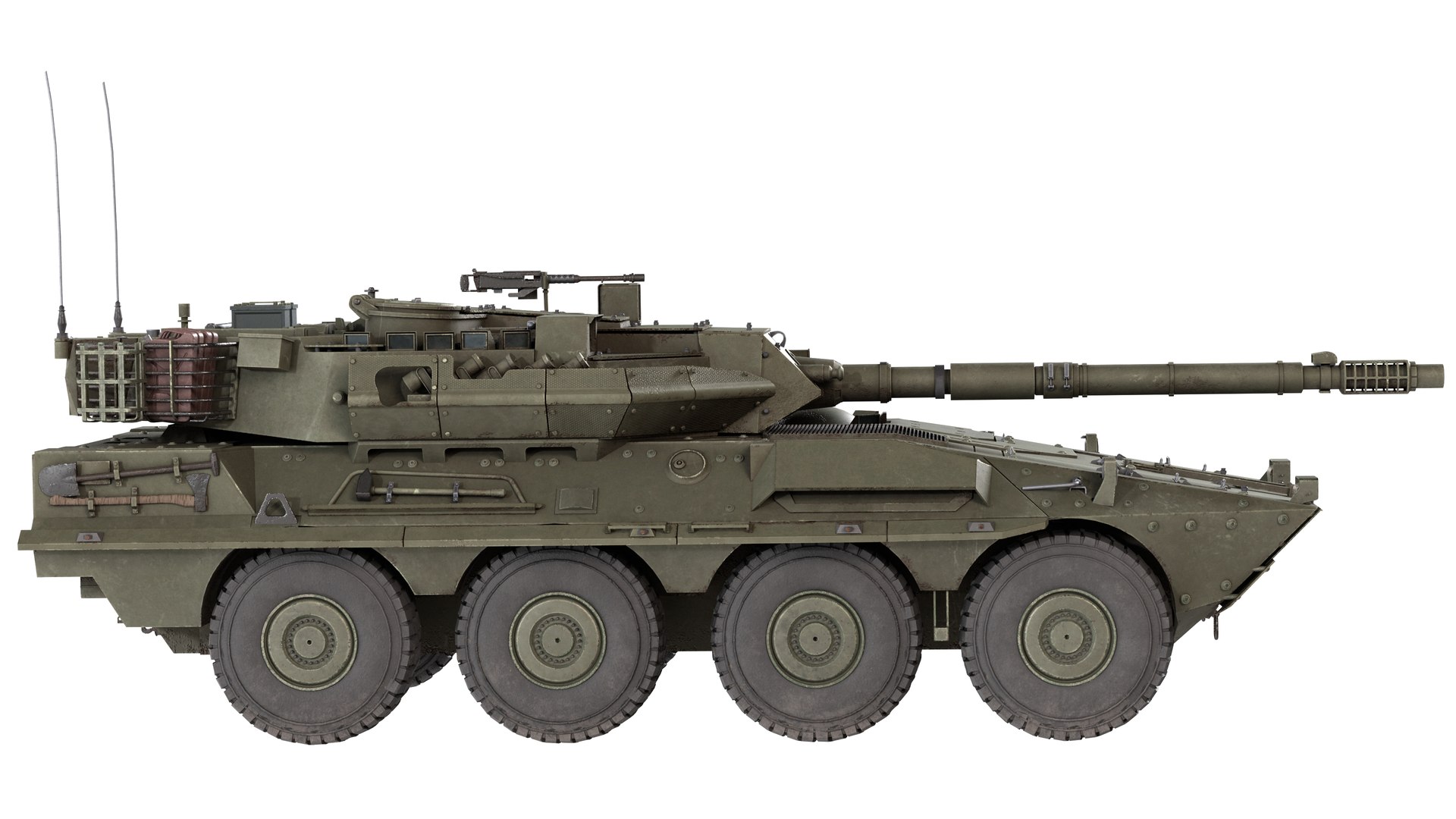 B1 Centauro Wheeled Tank Destroyer 3D Model - TurboSquid 2257895