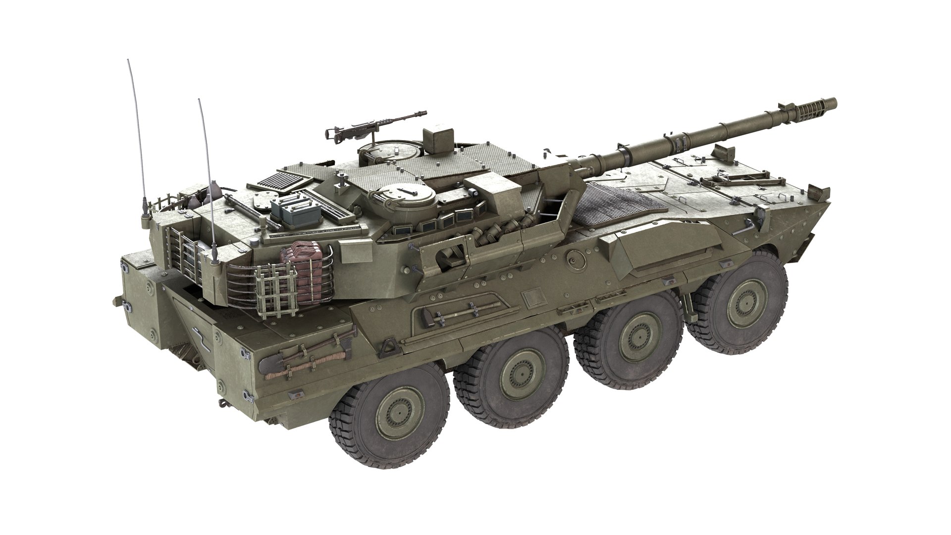 B1 Centauro Wheeled Tank Destroyer 3D Model - TurboSquid 2257895