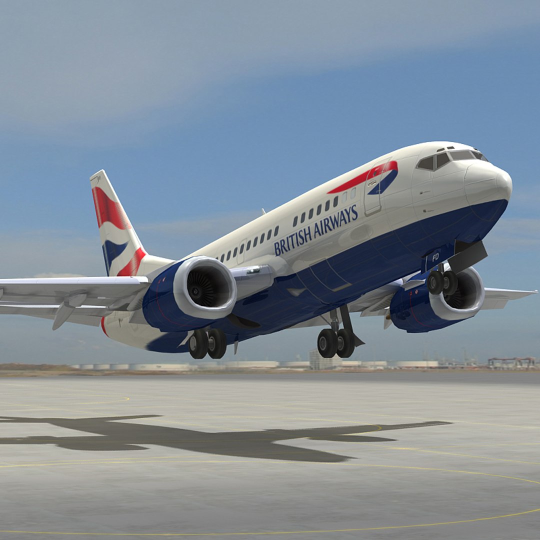 3d boeing 737 500 - model