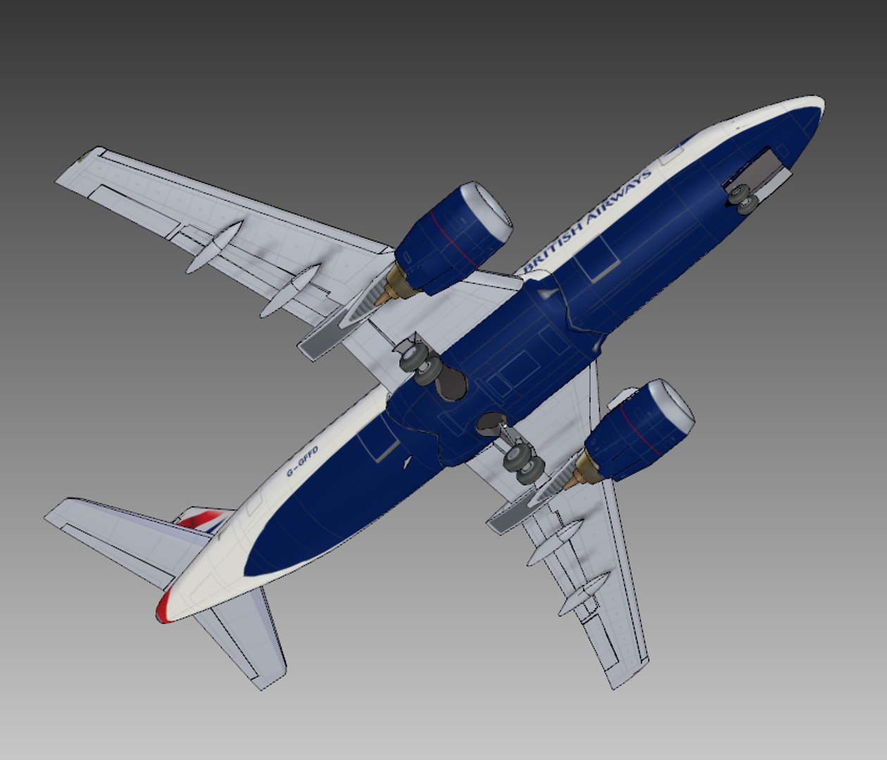 3d boeing 737 500 - model