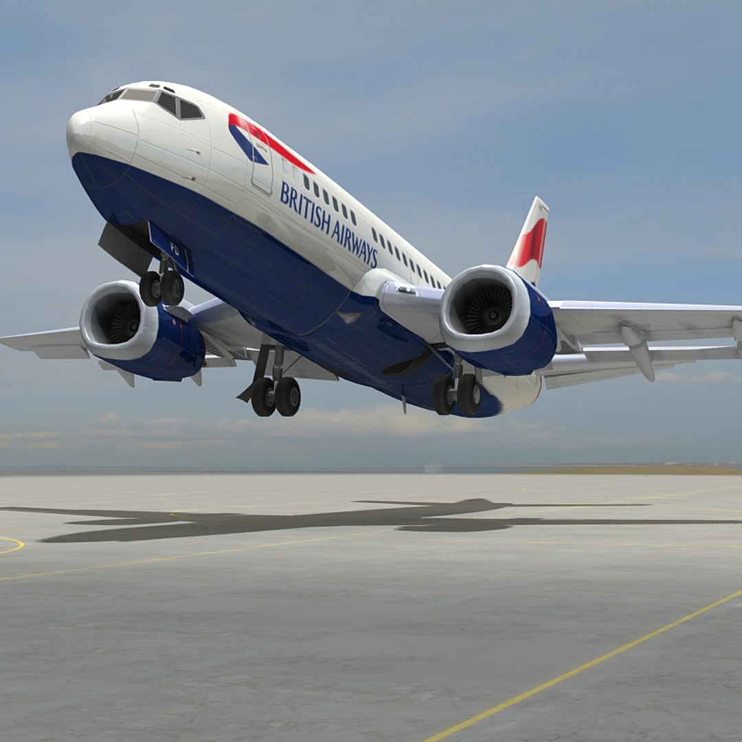 3d boeing 737 500 - model