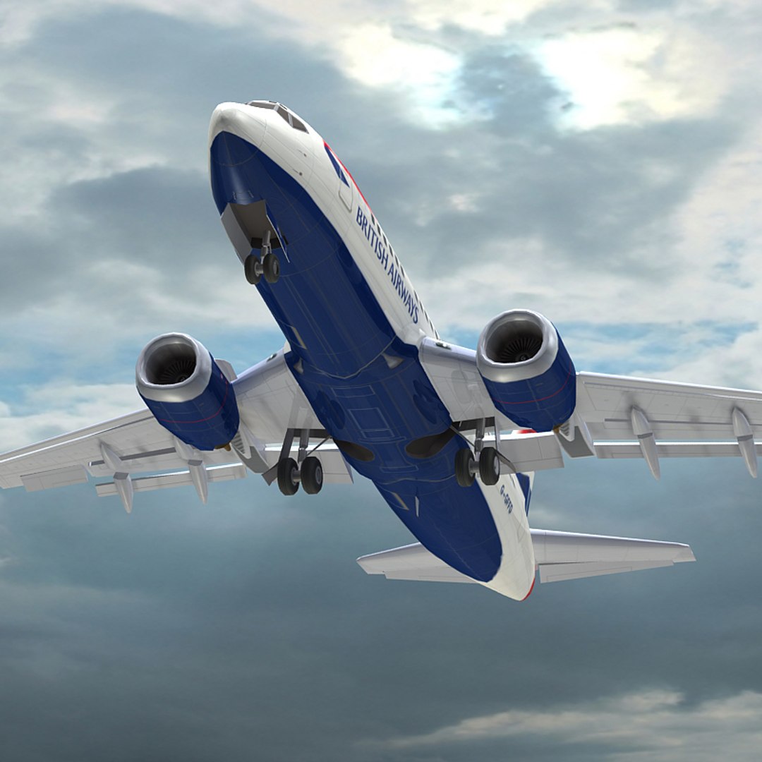 3d boeing 737 500 - model