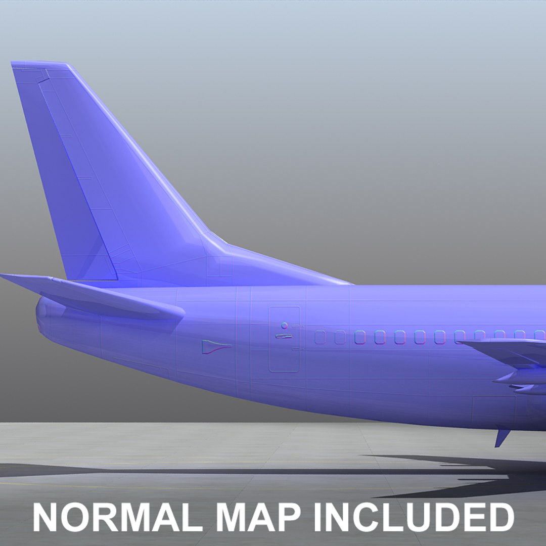 3d boeing 737 500 - model