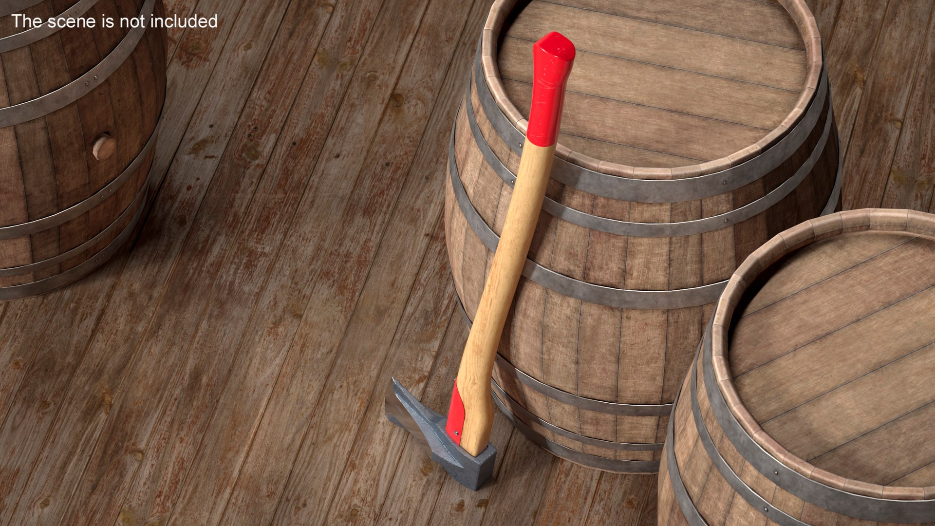 3D Log Splitting Maul Axe - TurboSquid 2191833