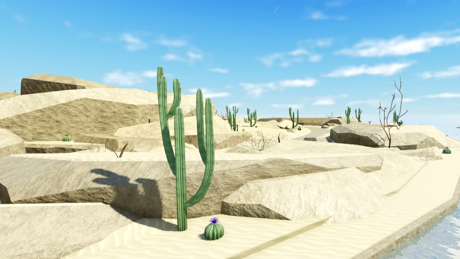 3D Stylized Low Poly Cactus Low-poly 3D Model - TurboSquid 2436148