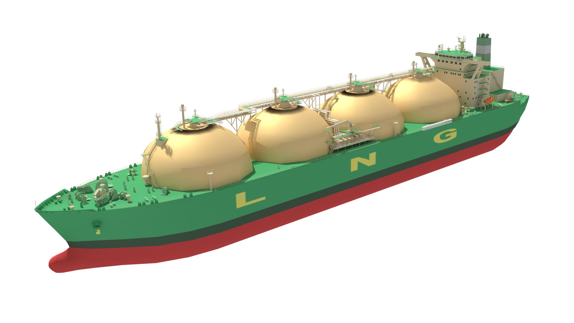 3D Lng Tanker Model - TurboSquid 1223734
