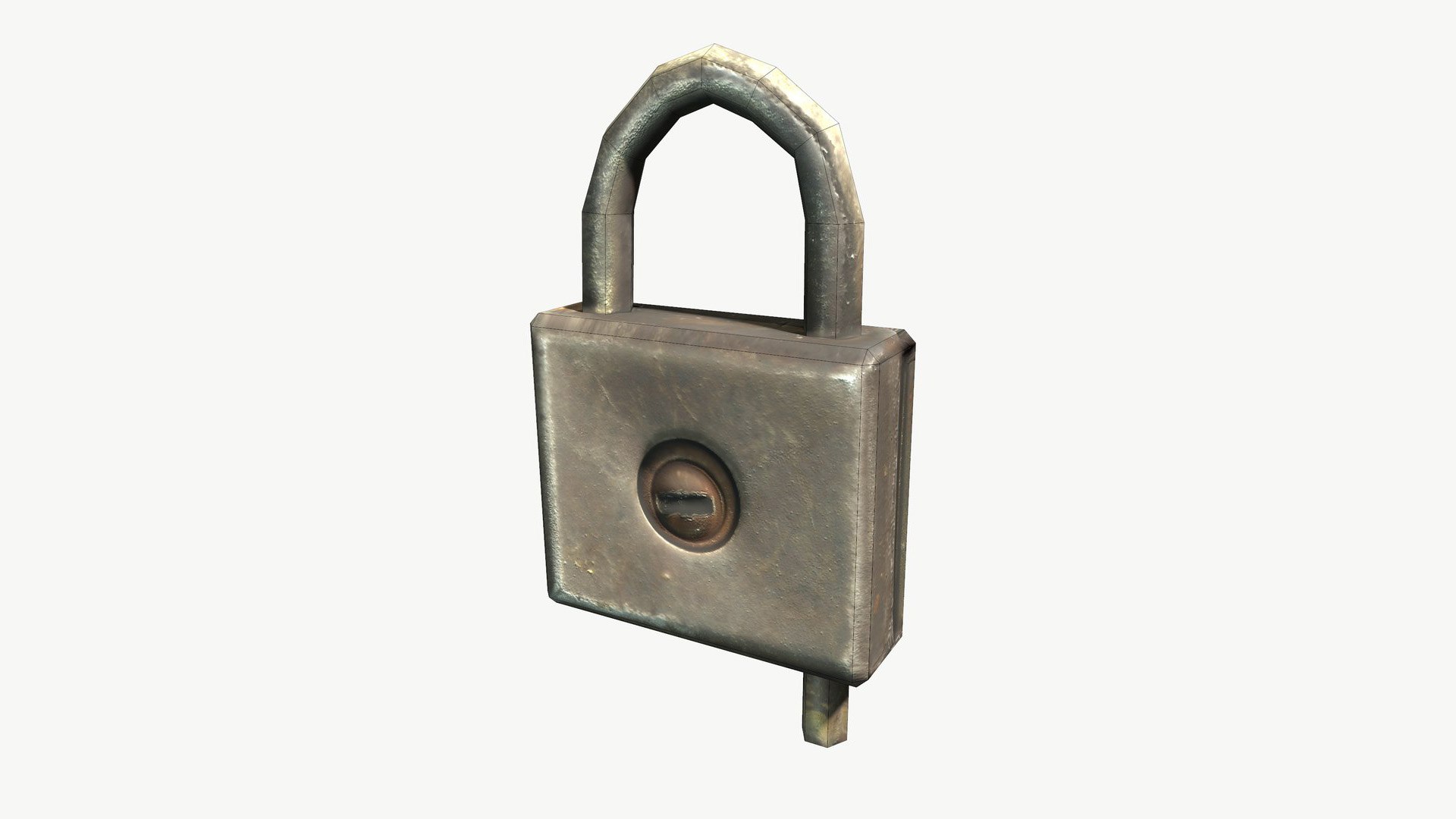 Lock 3D Doorlock Lowpoly 3D Model - TurboSquid 2180421