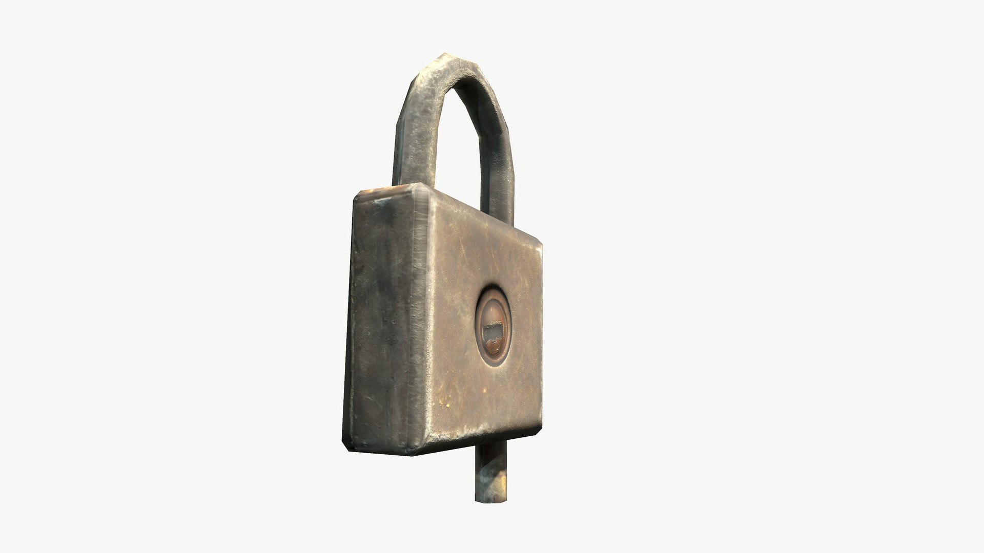 Lock 3D Doorlock Lowpoly 3D Model - TurboSquid 2180421