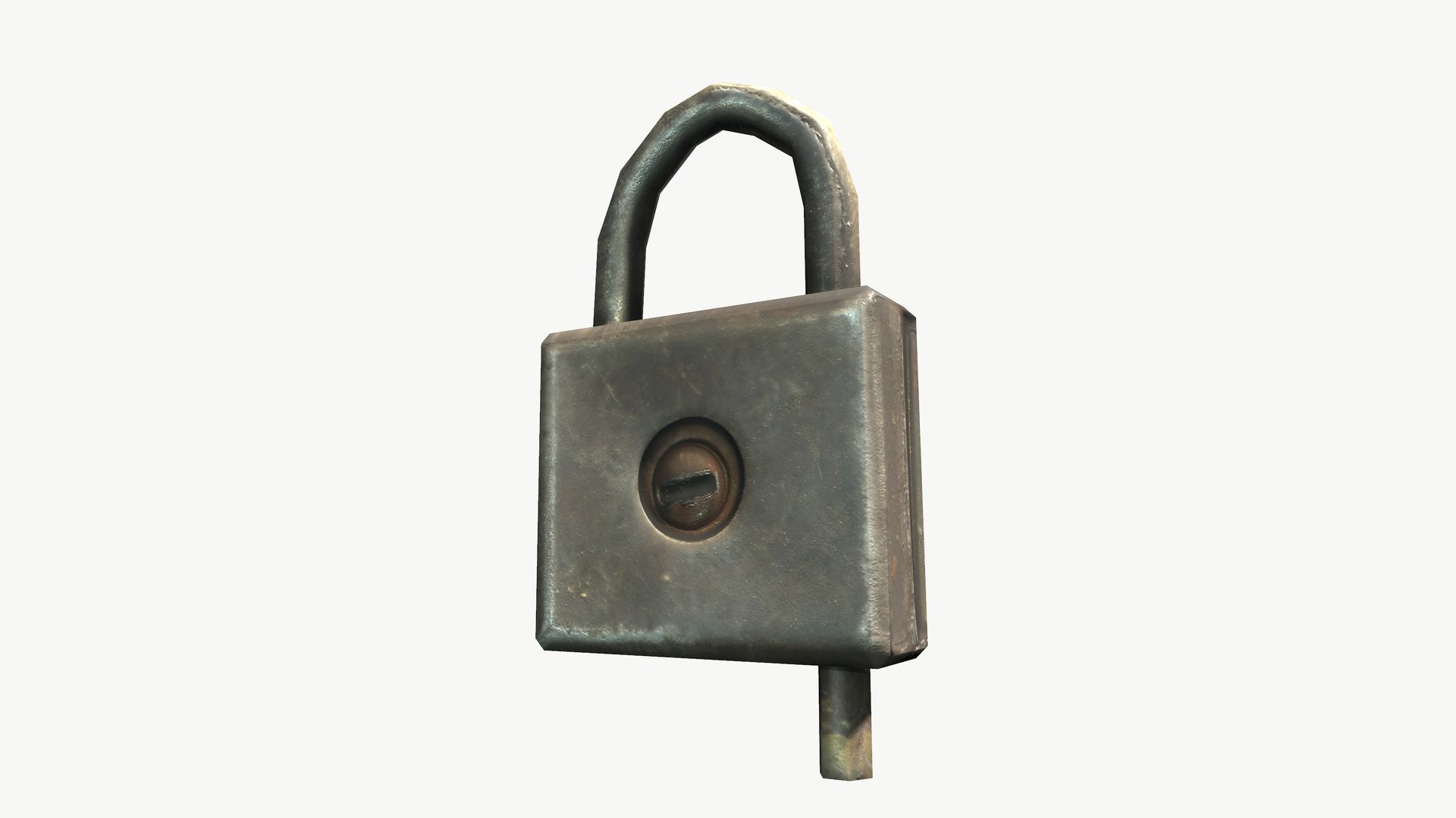 Lock 3D Doorlock Lowpoly 3D Model - TurboSquid 2180421