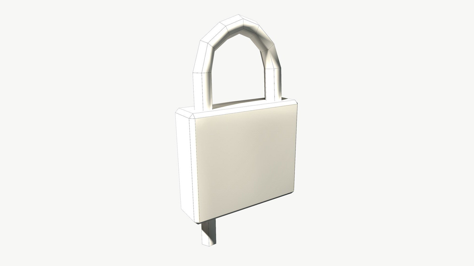 Lock 3D Doorlock Lowpoly 3D Model - TurboSquid 2180421