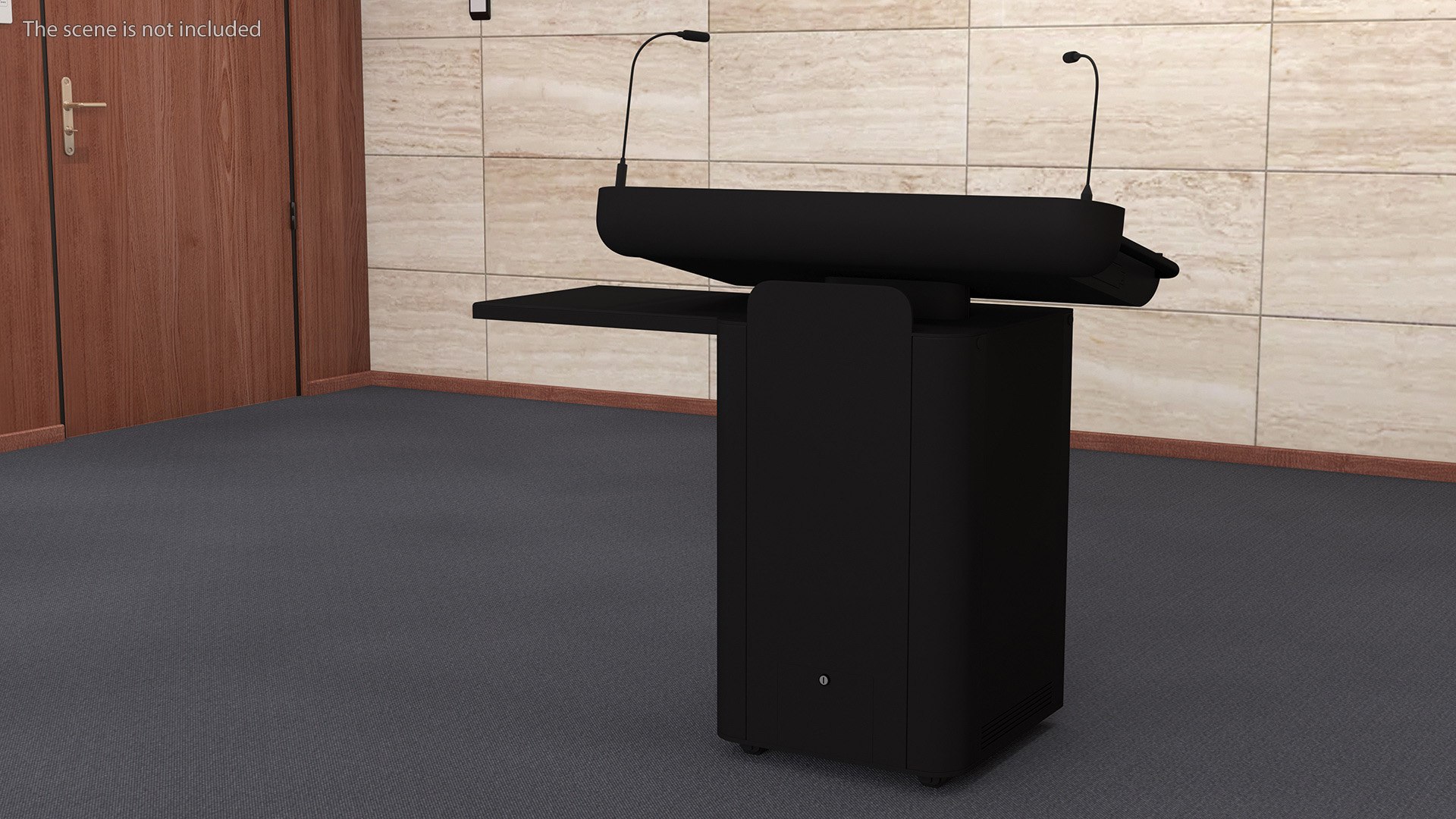 Modern Business Lectern Black 3D model - TurboSquid 2061997