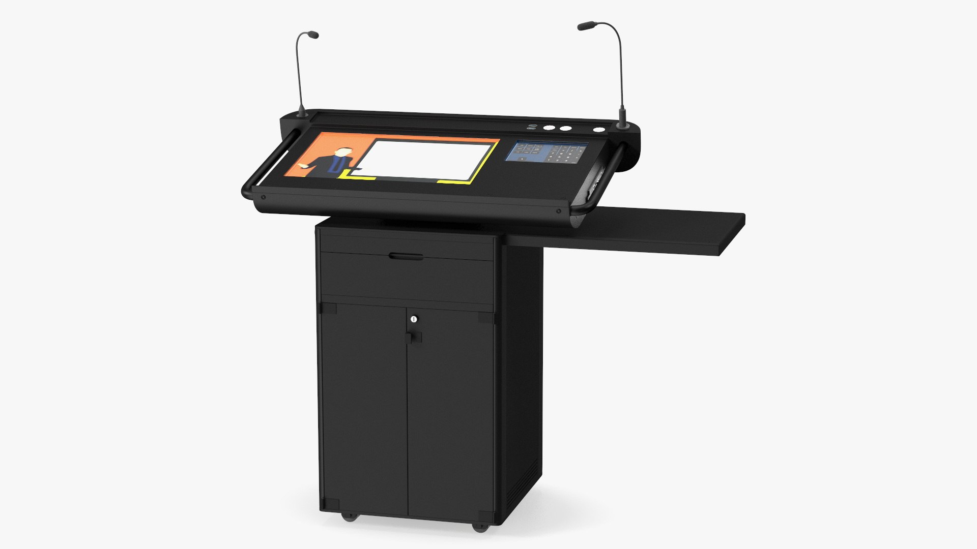 Modern Business Lectern Black 3D model - TurboSquid 2061997