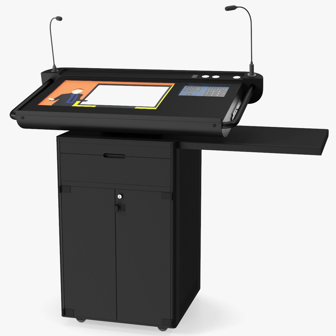 Modern Business Lectern Black 3D model - TurboSquid 2061997