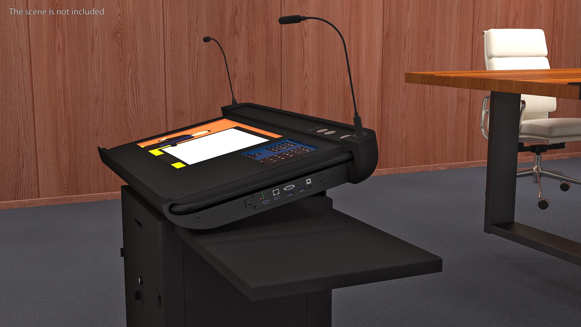 Modern Business Lectern Black 3D model - TurboSquid 2061997