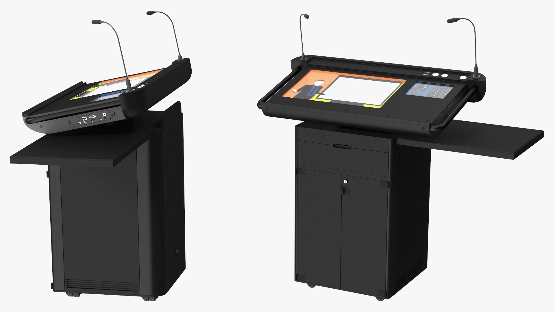 Modern Business Lectern Black 3D model - TurboSquid 2061997